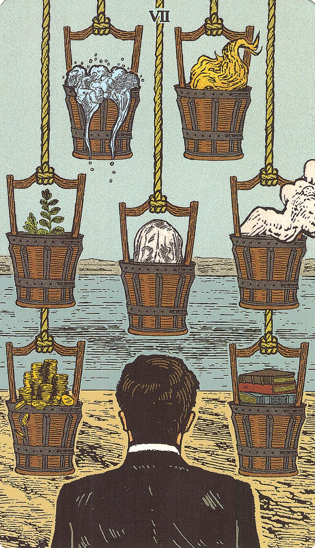 Seven Of Cups Somnia Illustrated Tarot Elvi Tarot Seven Of Cups Somnia Illustrated Tarot Elvi Tarot